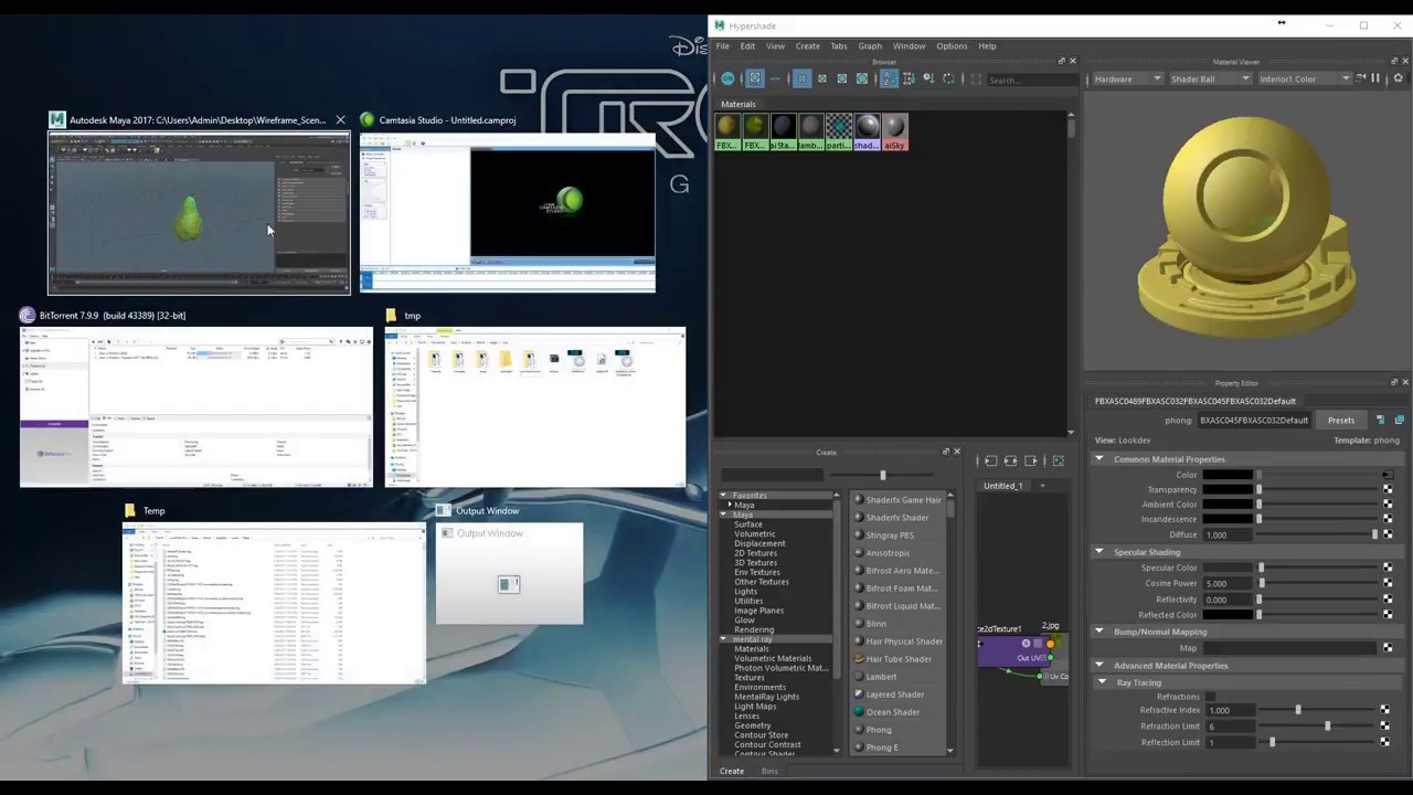 Rendering a Wireframe Turntable in Arnold for Maya - YouTube