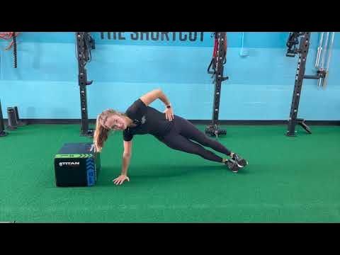 Elevated side plank hip dips - YouTube
