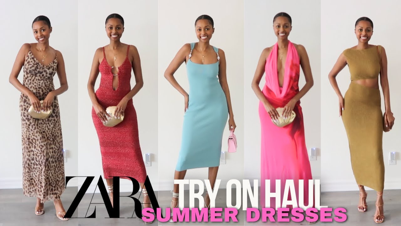 Zara Try On Haul | Zara Summer Dress Haul - YouTube