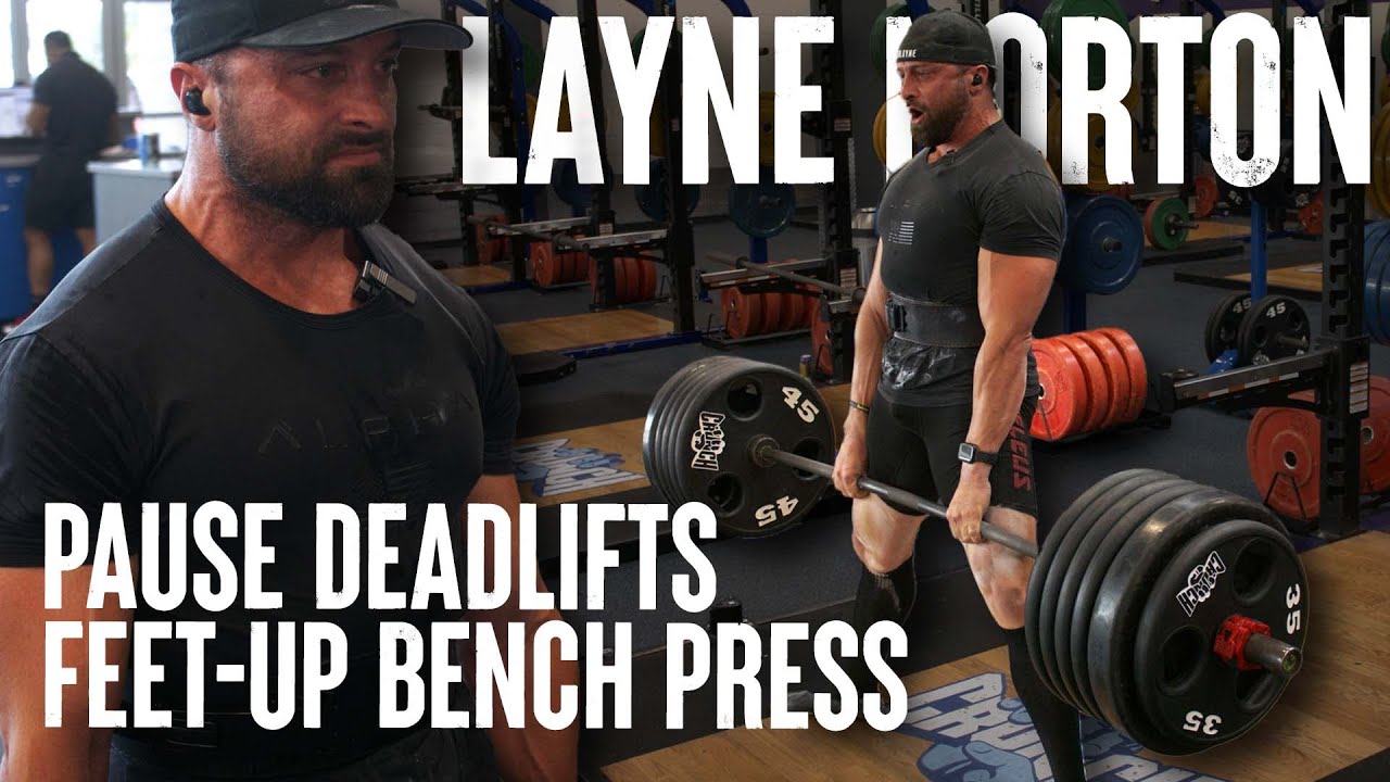 Powerlifting Recovery Training | Pause Deadlifts + Feet-Up Bench Press ...