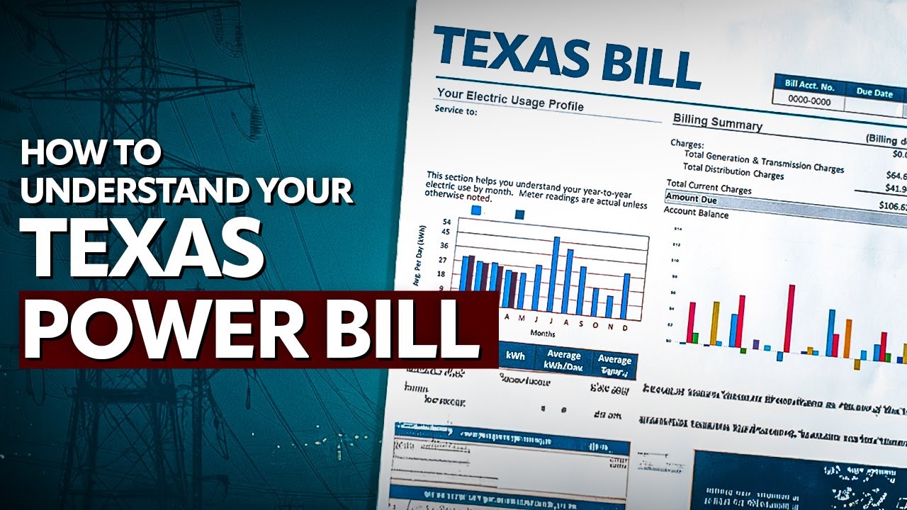 How to Read Your Texas Electricity Bill - YouTube