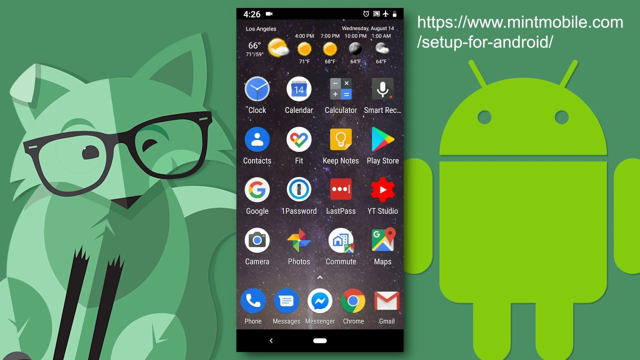 Mint Mobile - setup for Android - YouTube