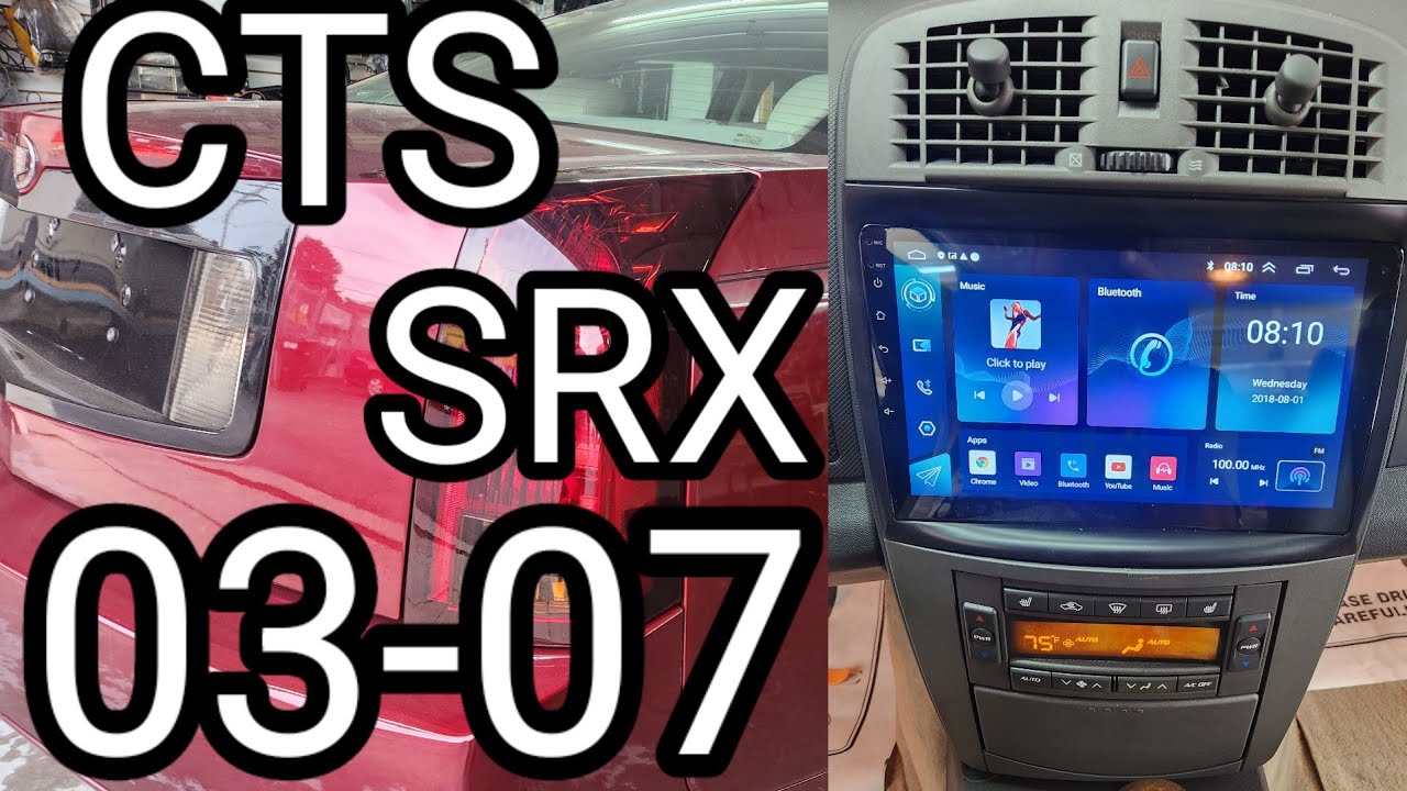 Cadillac CTS 03-07 Android Apple CarPlay Tesla screen install - YouTube