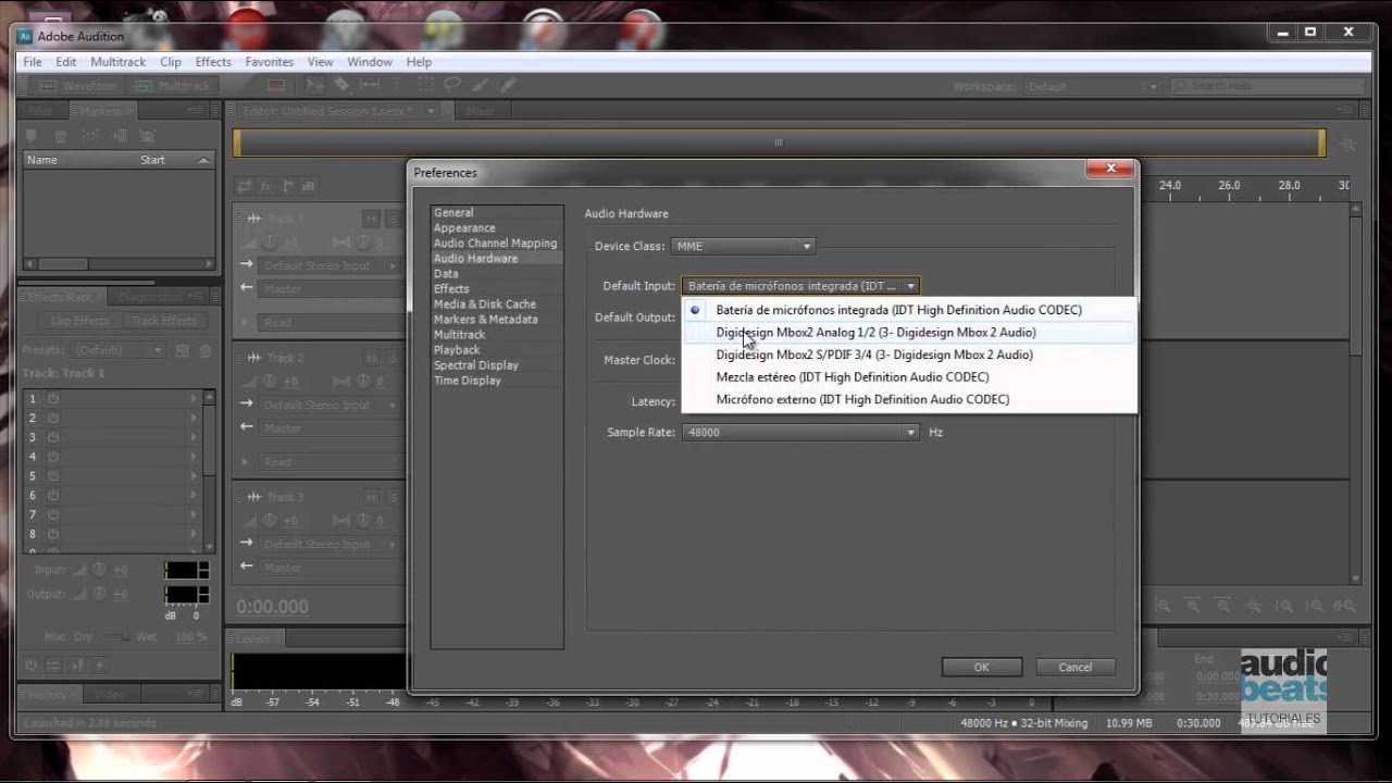 14 Mbox con otras aplicaciones - 03 Adobe Audition CS5.5 - YouTube