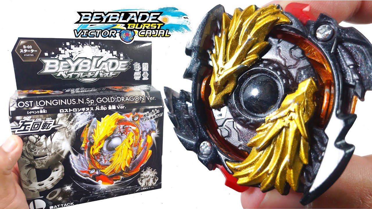 BEYBLADE LOST LONGINUS GOLD DRAGON VERSION ALTERNATIVO UNBOXING ...