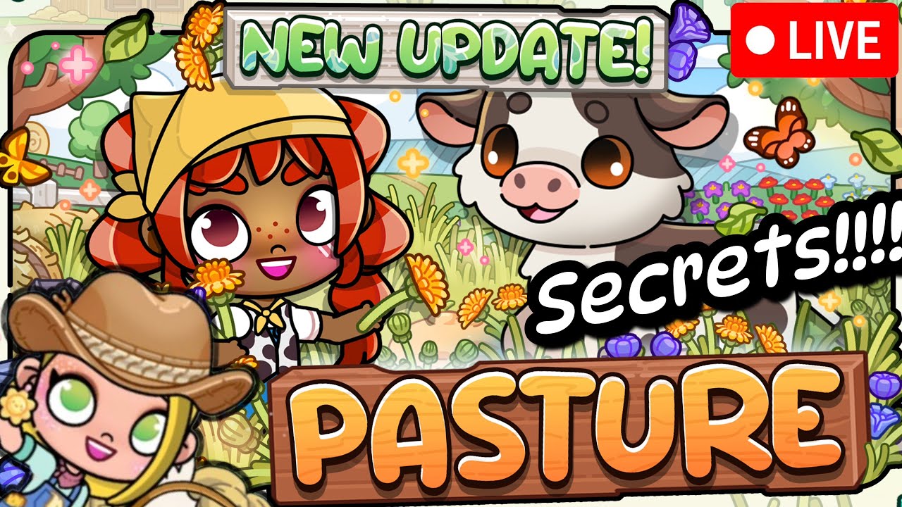 (LIVE) COWS!!!! NEW COUNTRYSIDE PASTURE UPDATE + SECRETS in Avatar ...