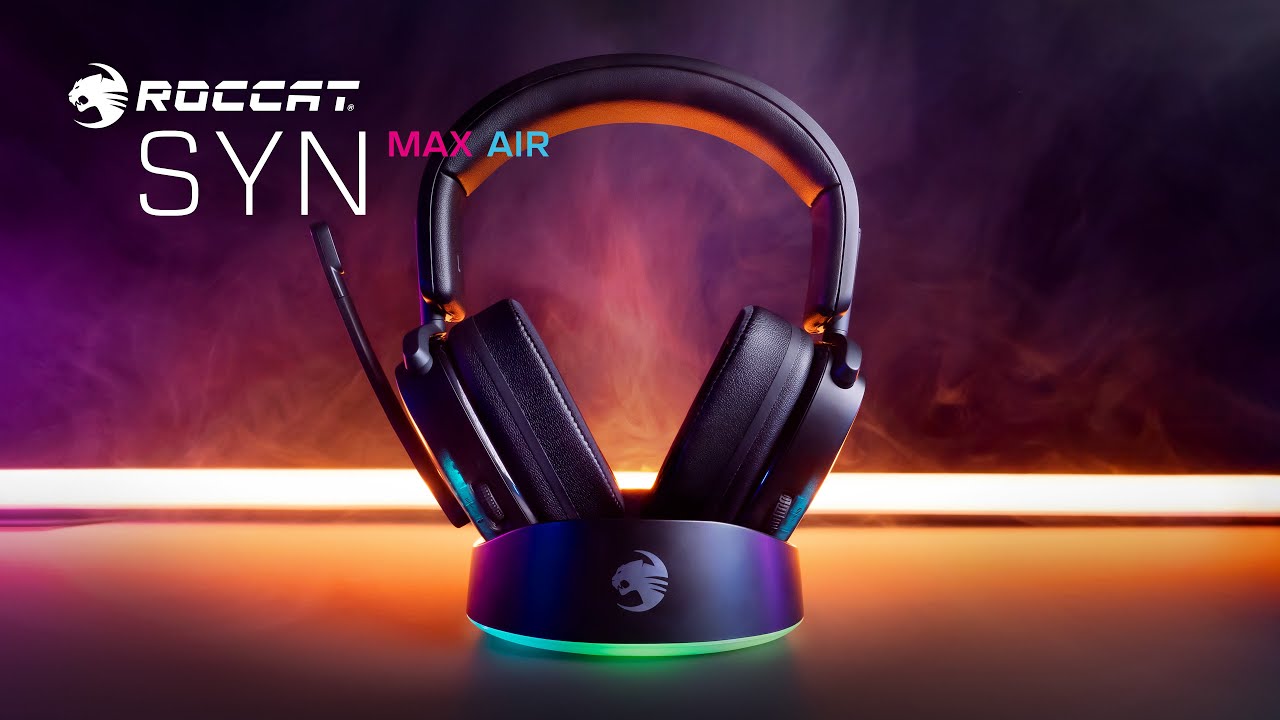 ROCCAT Syn Max Air Trailer Multi Platform Wireless Gaming Headset With