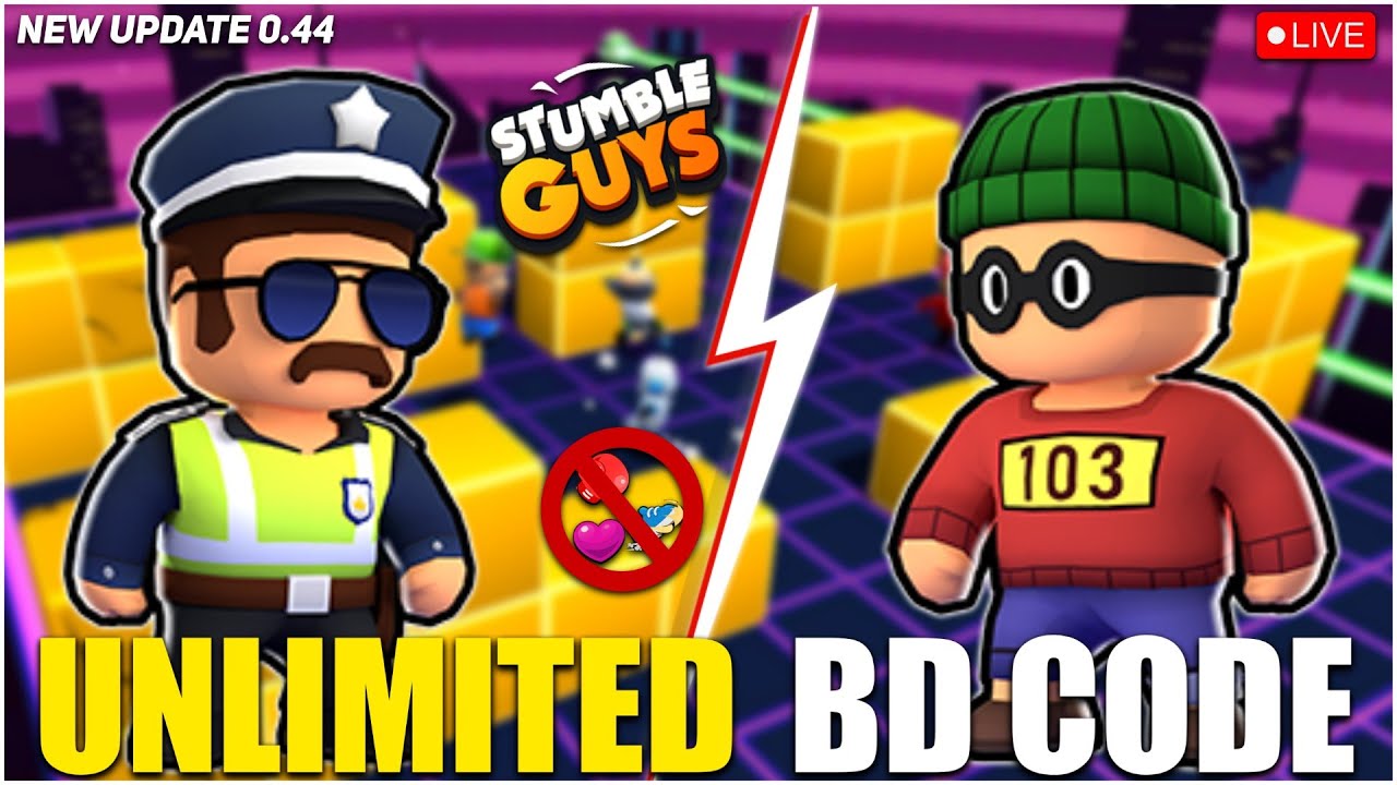 0.43.1 UNLIMITED BLOCK DASH PARTY CODES | LATE NIGHT STREAM | STUMBLE GUYS LIVE - YouTube