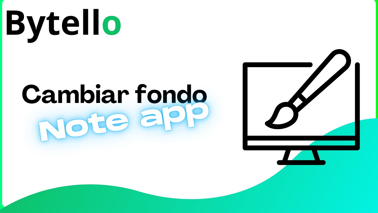 Cambiar fondo y patrón Bytello Note app - YouTube