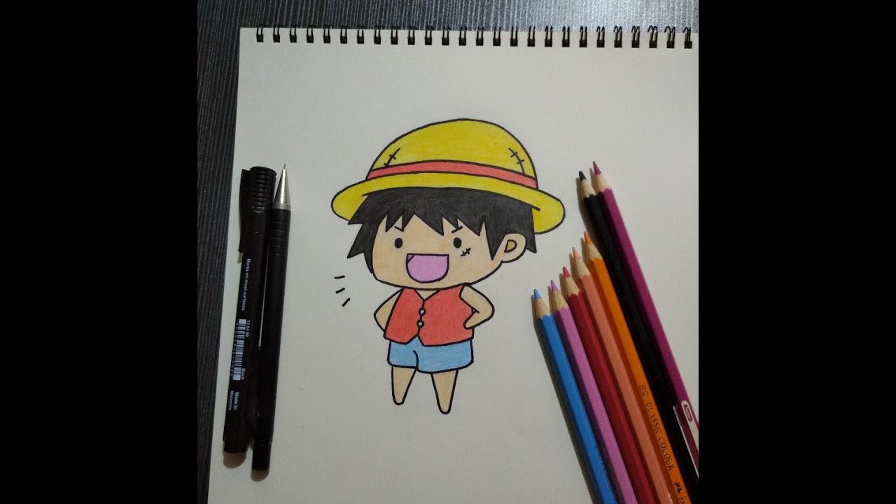 How to draw Luffy Chibi | Simple and Easy steps - YouTube