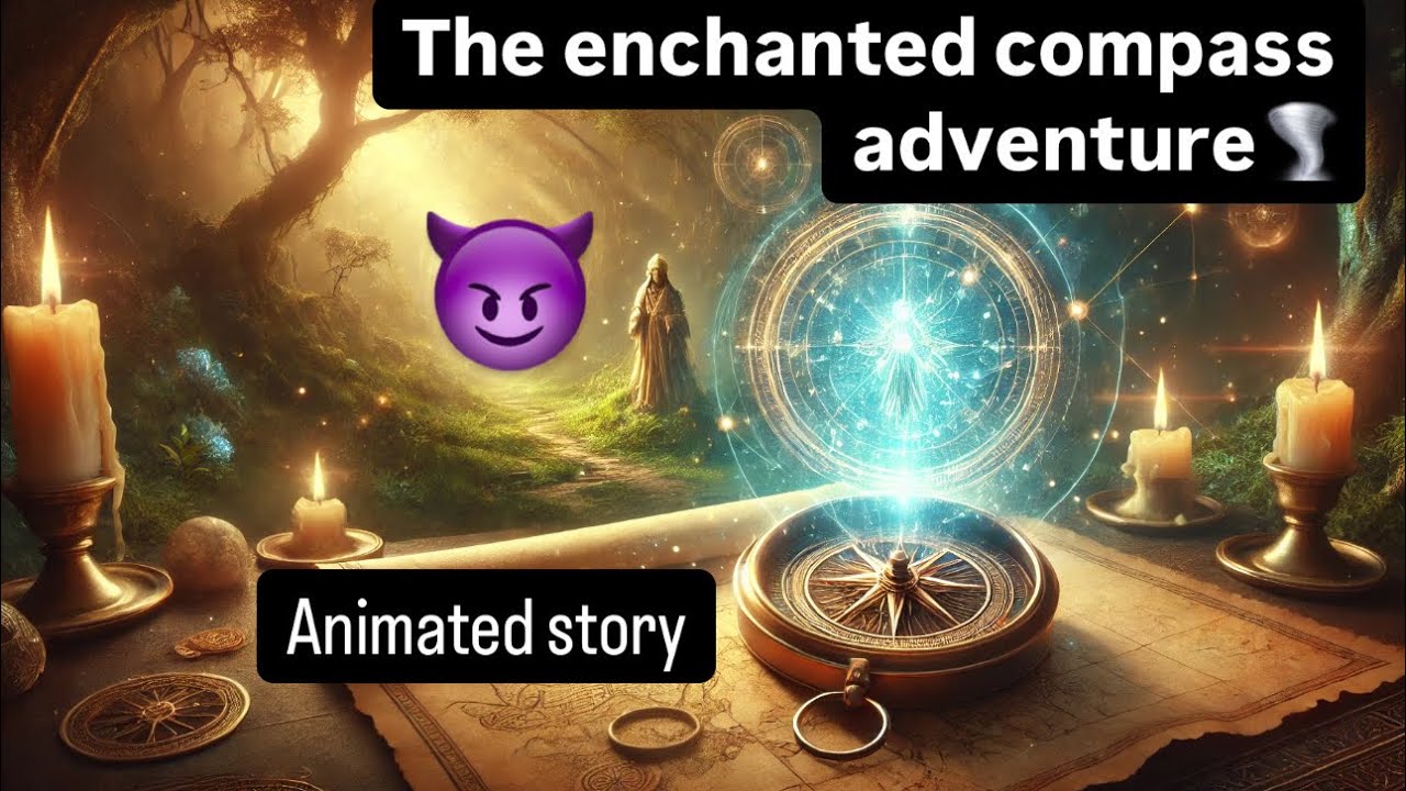 (Animated story) The enchanted compass adventure🌪️🌫️🧒👧 - YouTube