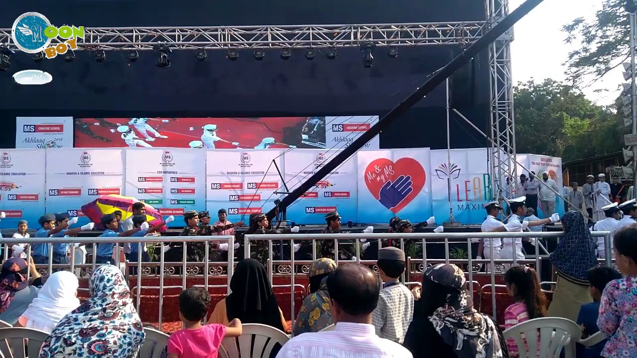 MS Creative school | Parade Army Airforce Navy | Akhlaaq Show 2018 ...