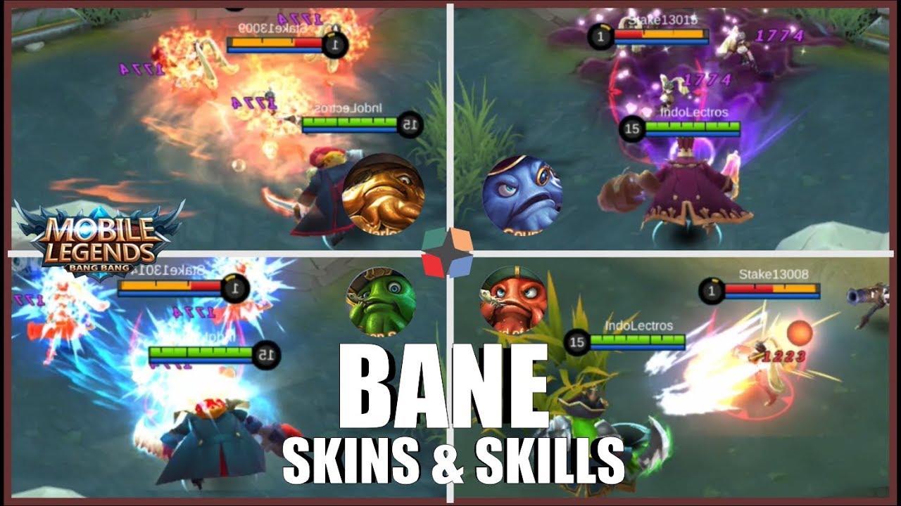 All Bane Skin & Skill Effects Comparison - Mobile Legends - YouTube