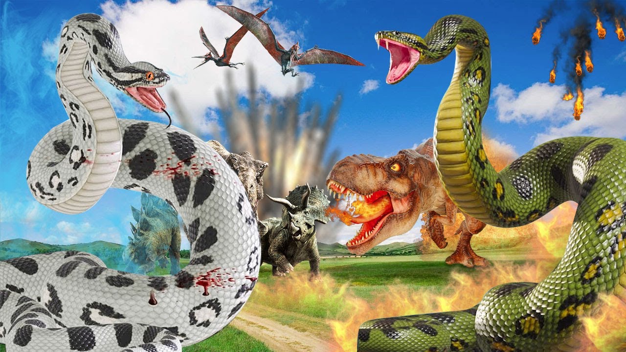 Last Blockbuster Dinosaur T rex Attack | T-rex Chase 10 | Adventure ...