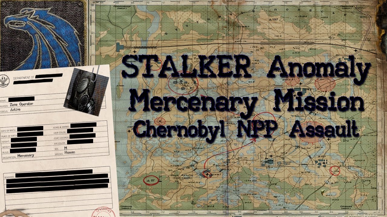 STALKER Anomaly : Mercenary Mission - Chernobyl NPP Assault - YouTube