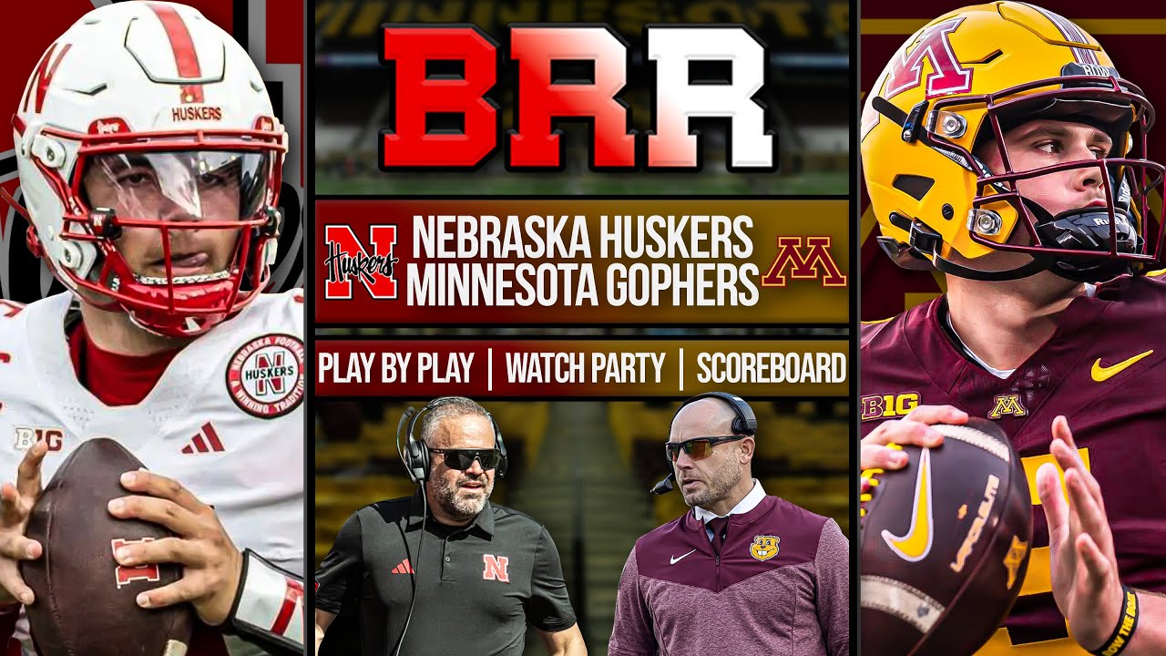 Nebraska Cornhuskers vs Minnesota Golden Gophers | LIVE | Scoreboard ...