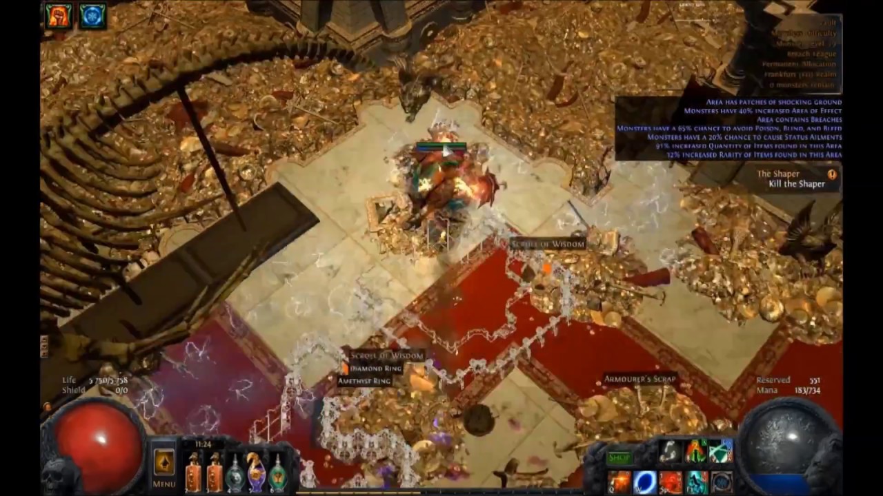 Path of Exile - 100 Vault map runs results - YouTube