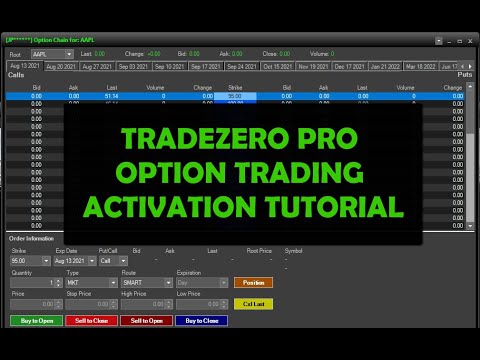 Paano e activate ang OPTIONS sa Tradezero Pro (tutorial) - YouTube