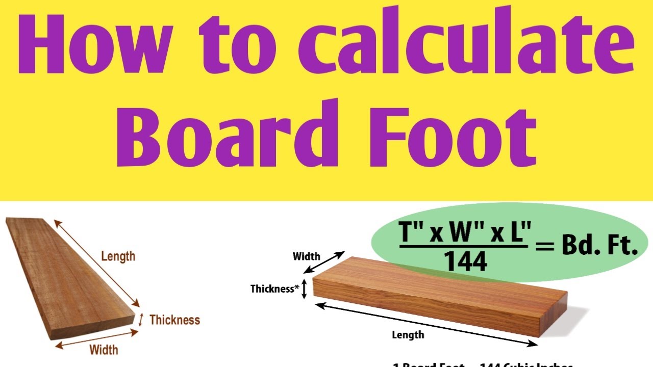 How To Calculate Board Foot How Many Board Feet In 2 4 8 Lumber YouTube