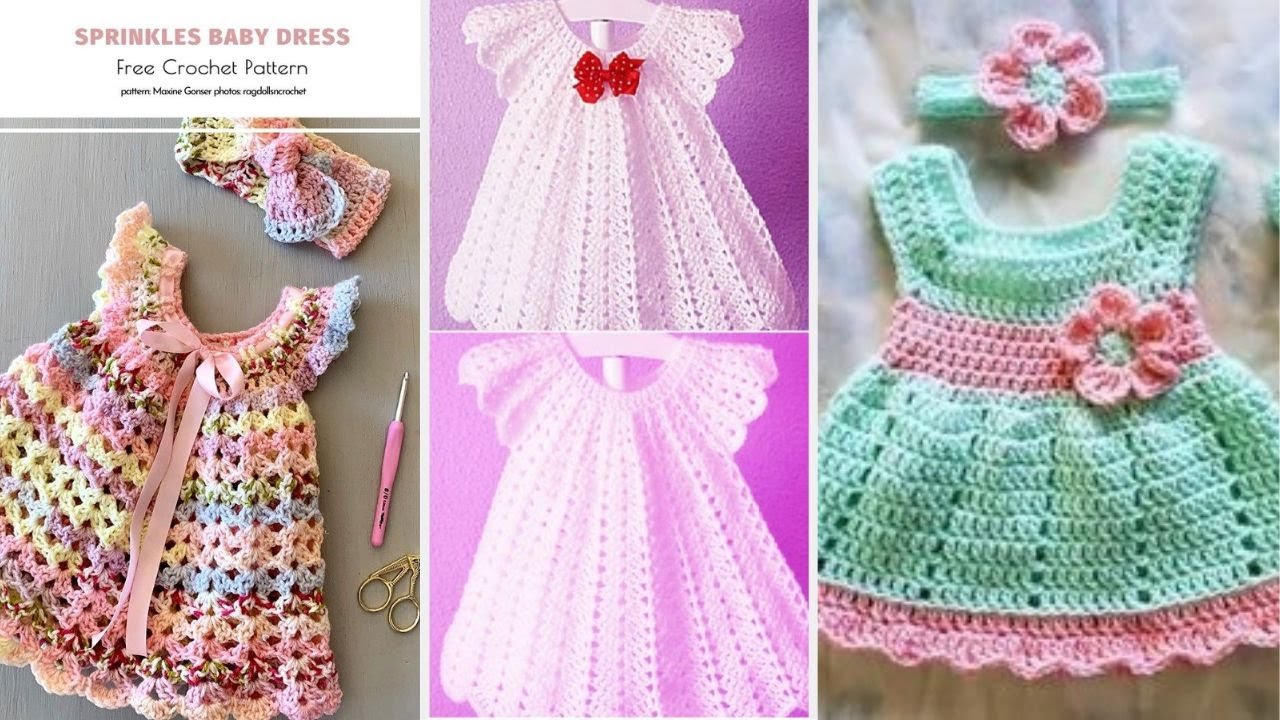 Latest And Simple Crochet Baby Frock Unique Design - YouTube