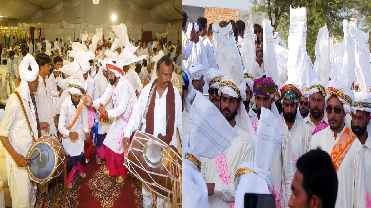 Traditional wedding in Chakwal Punjab Pakistan | Baraat with lungi ...
