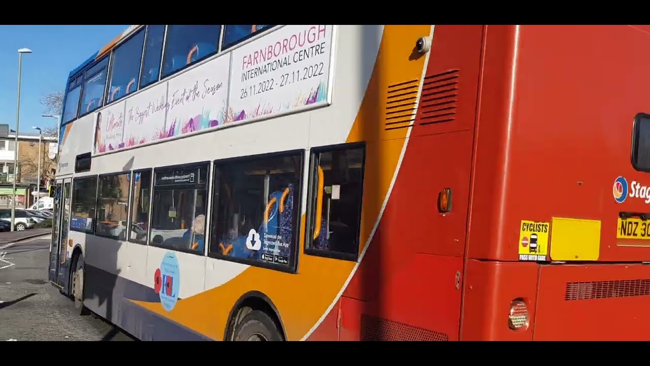 Here is the stagecoach bus 18519 on the number 9 in Farnborough ...