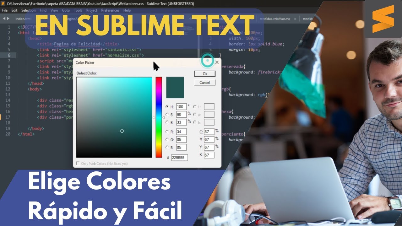 🎨¿Cómo elegir Color Picker en Sublime Text para tu desarrollo en HTML y ...
