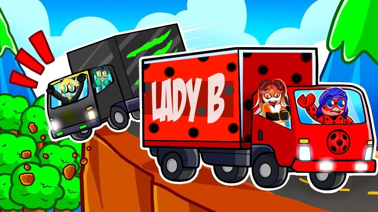 LADYBUG DANGEROUS TRUCK DRIVING On MOUNTAIN ROADS in Roblox! - YouTube