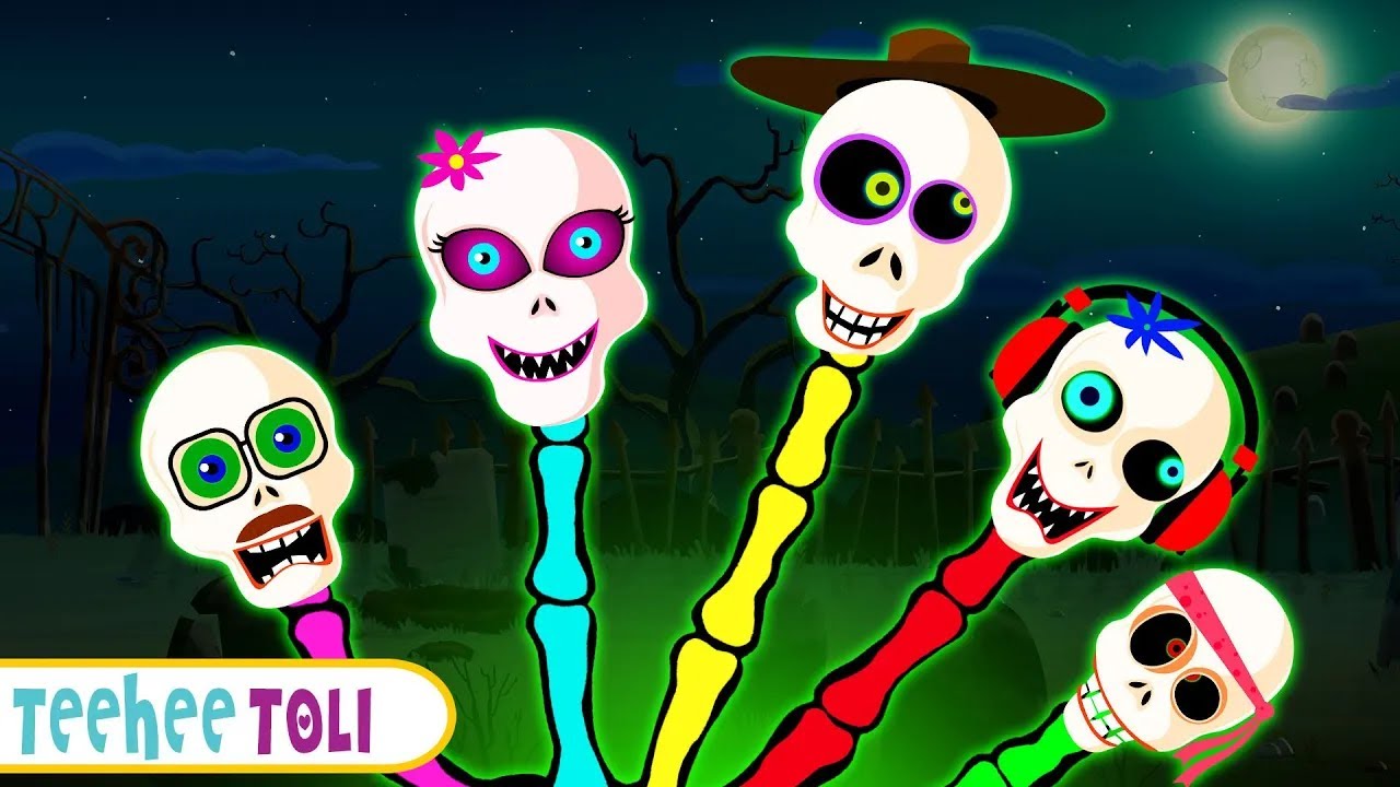 Daddy Skeleton Finger Family Song + Spooky Scary Nursery Rhymes By ...