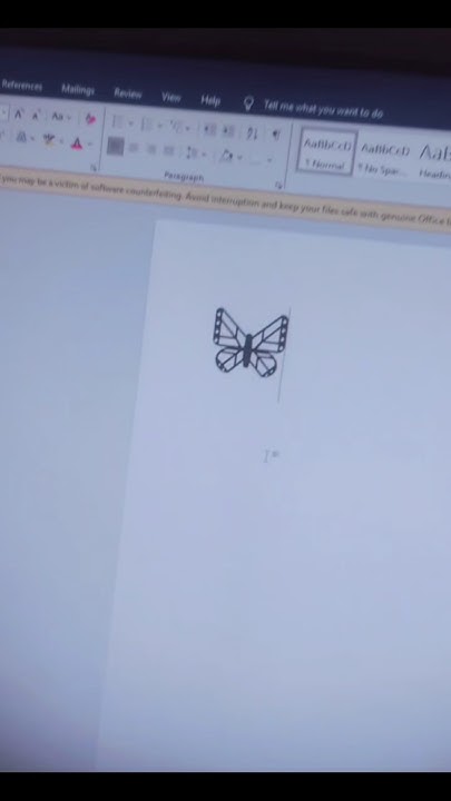 Create Butterfly🦋in MS Word Using Shortcut Key!#MSWordTrick,#ButterflySymbol,#MSWordShortcuts ...