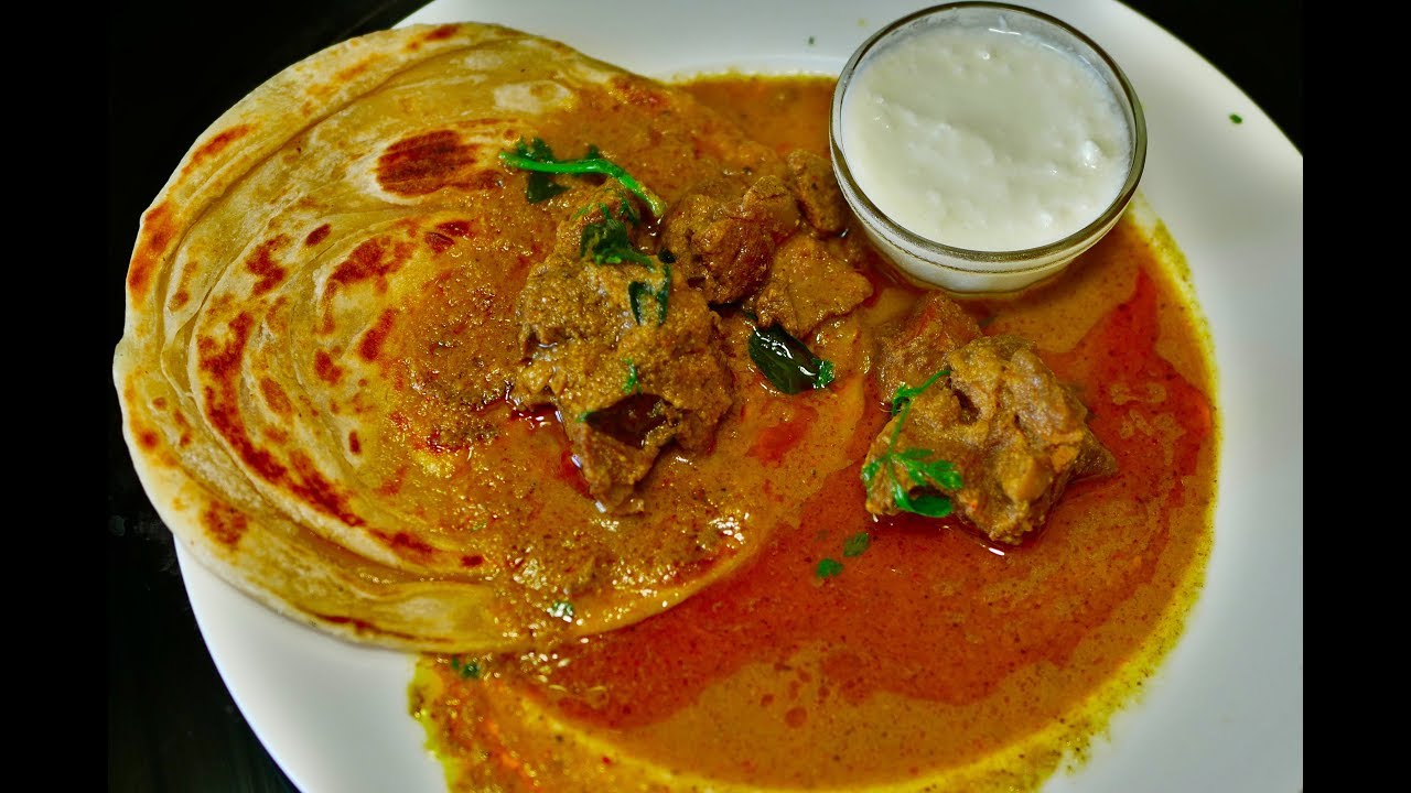 mutton salna for parotta in tamil |side dish for parotta, chappathi ...