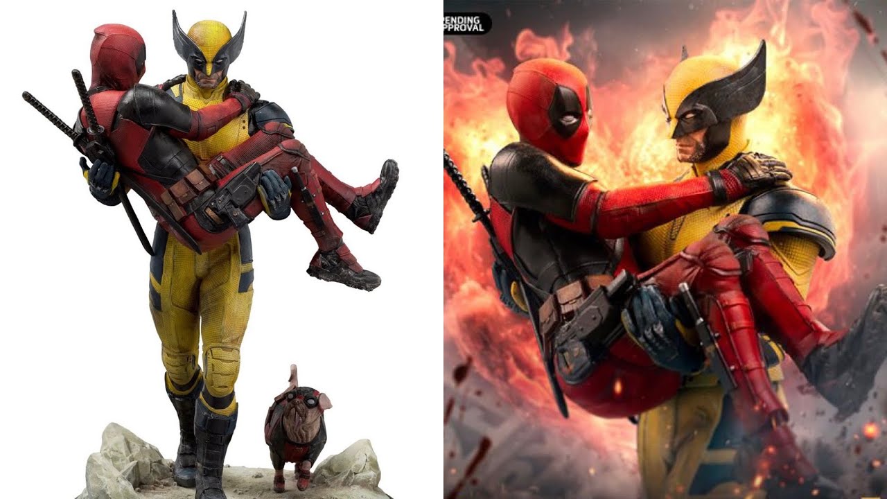 New Deadpool and Wolverine figures statue fully revealed iron studios ...