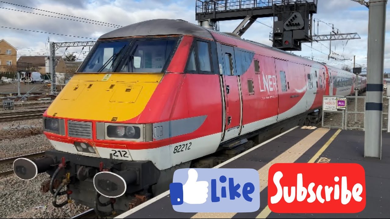LNER Class 91/DVT 82 Departing Platform 5 At Peterborough - YouTube
