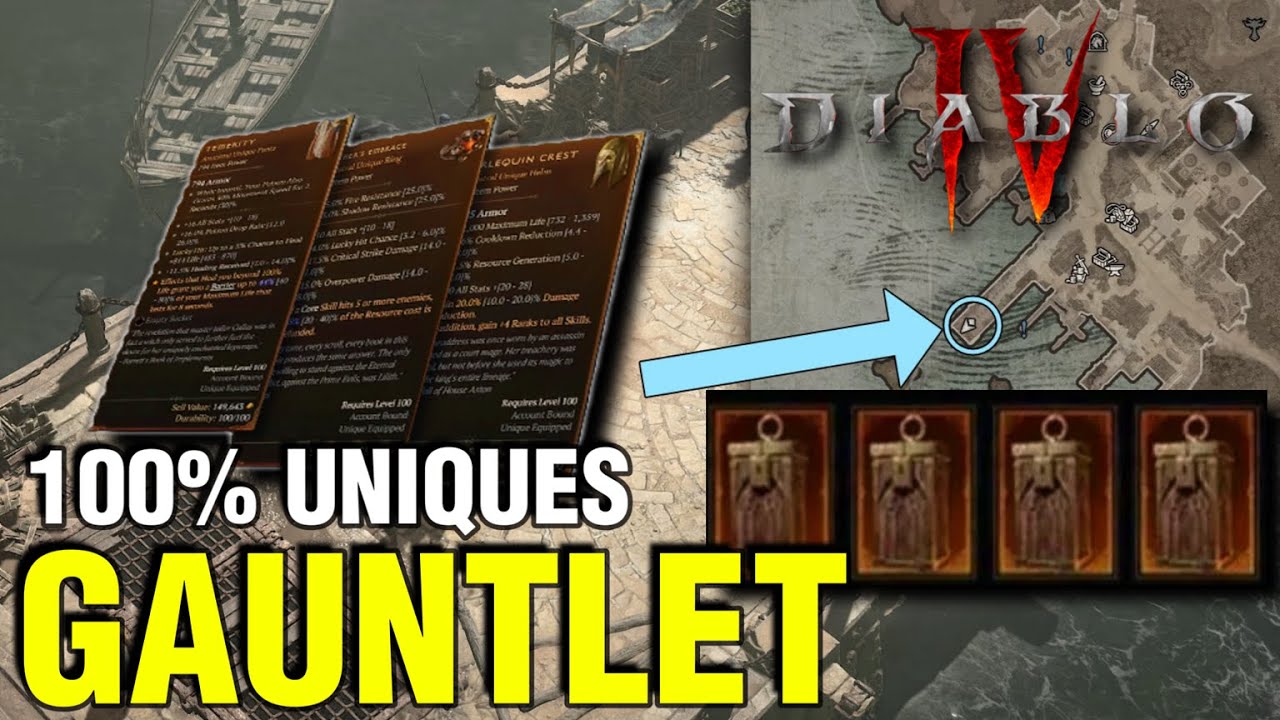 GAUNTLET ÄNDERUNG bringt 100% UNIQUES in S4 LOOT REBORN DIABLO IV - YouTube