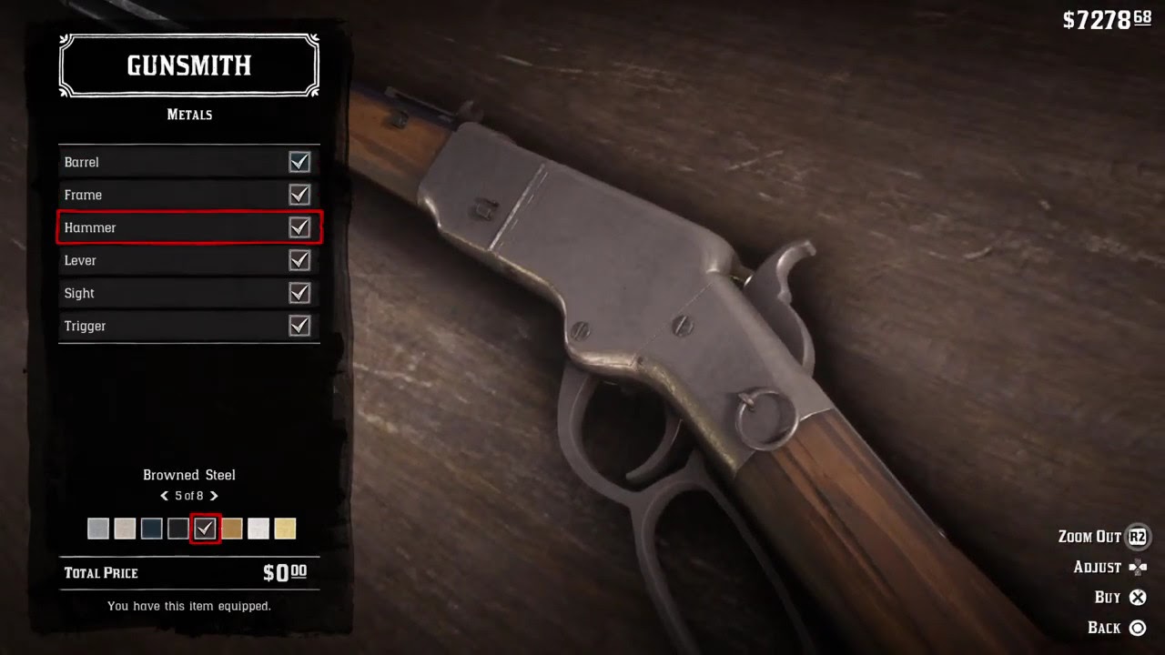 RDR2: How to make Rooster Cogburn's rifle from True Grit 1969. - YouTube