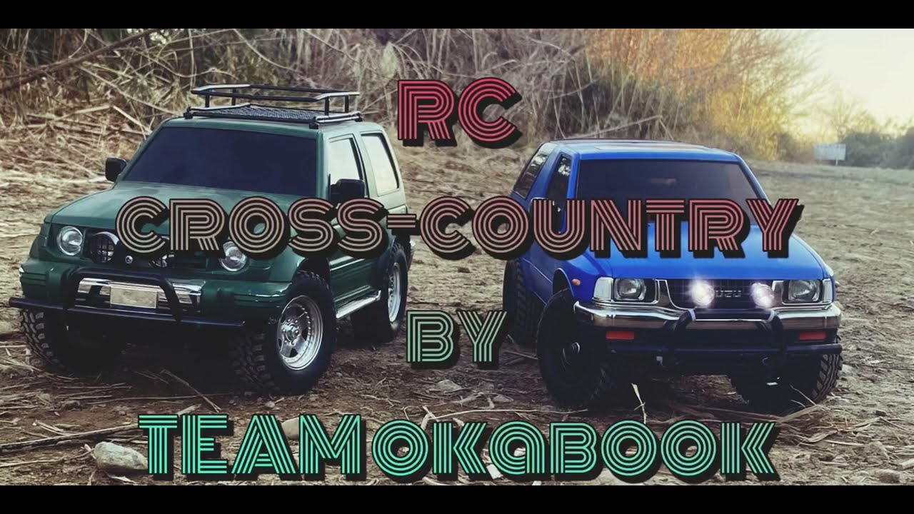 RC cross-country #13 TAMIYA CC01 ISUZU & MITSUBISHI in 猿ヶ島 - YouTube