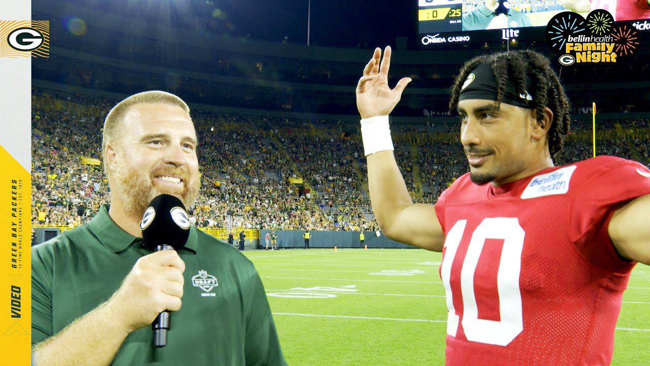 On field interviews | 2024 Packers Family Night - YouTube