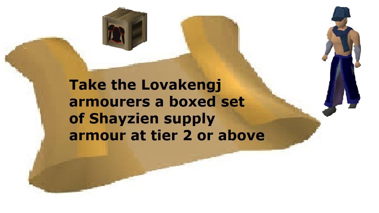 OSRS Sherlock Challenge | Make a boxed set of Shayzien supply armour (2 ...