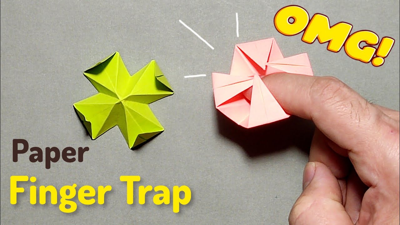 How to Make a Paper Finger Trap. Very Quick and Easy #mrhandicraft ...