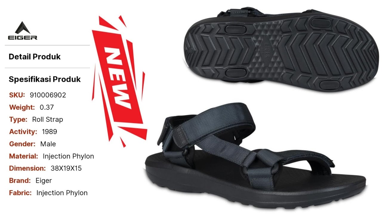 SANDAL EIGER MOZAMBIQUE MEN TERBARU 2021 || NEW SENDAL EIGER REVIEW ...