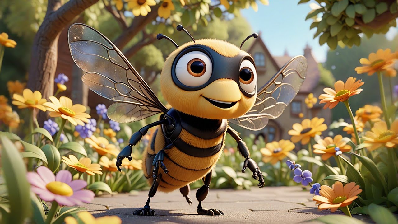 Buzzy Bee on My Nose! Tickly Tickly! | Funny Insect Rhyme for Kids ...