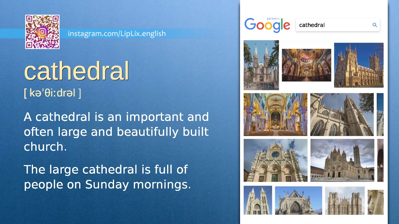 Cathedral : A2 level english vocabulary lesson, www.LipLix.com - YouTube