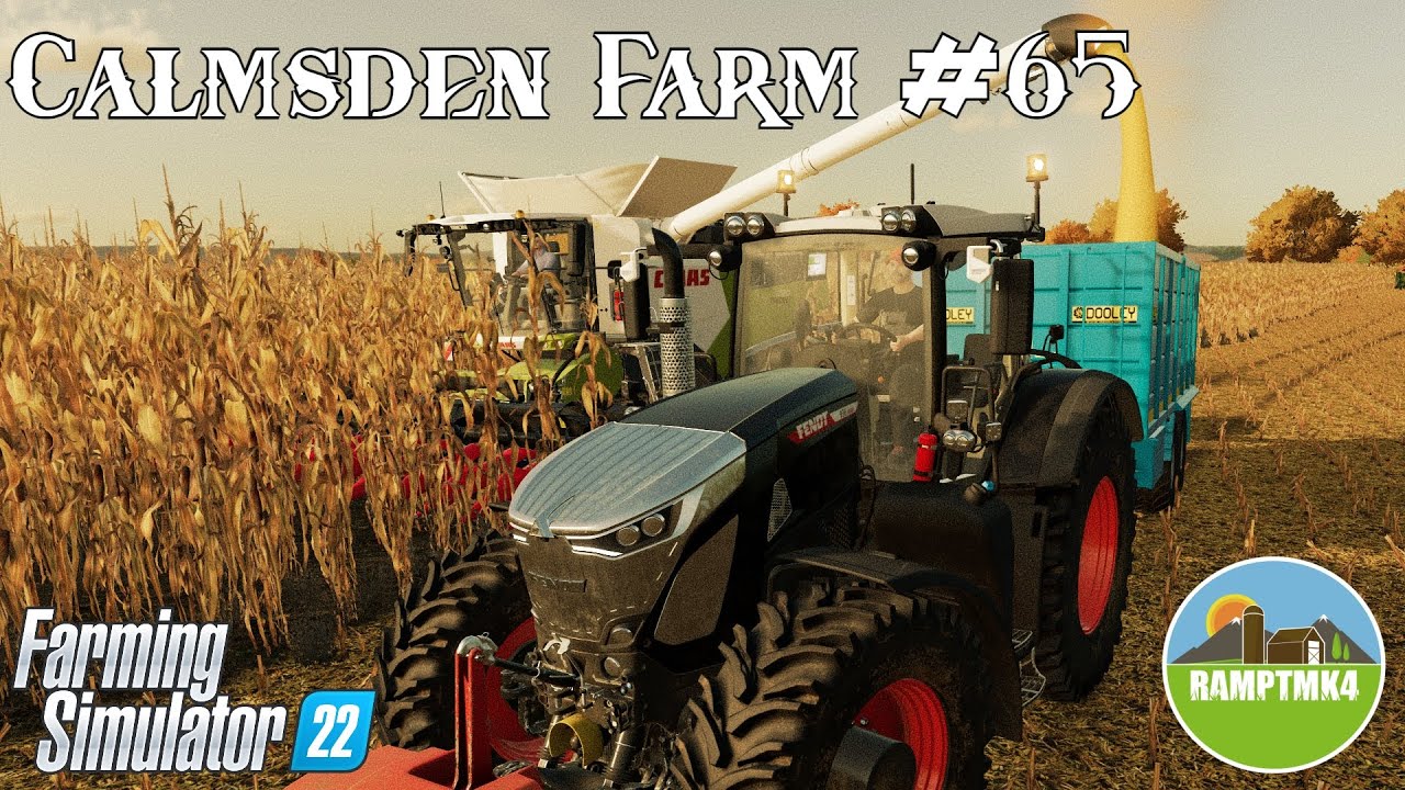 Calmsden Farm #65 Corn Harvest Farming Simulator 22 #FS22 - YouTube
