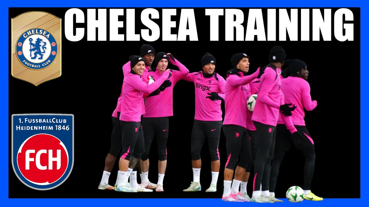 Chelsea Training Highlights | Heidenheim vs Chelsea | UEFA Conference ...