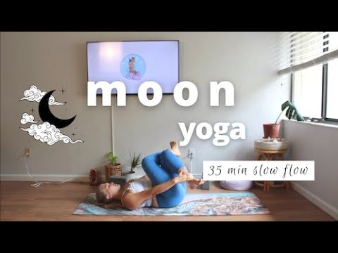 MOON FLOW | 35 min slow flow yoga - YouTube