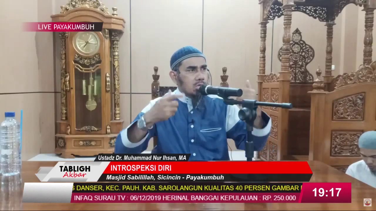 Ustadz Dr. Muhammad Nur Ihsan, MA - Introspeksi Diri - YouTube