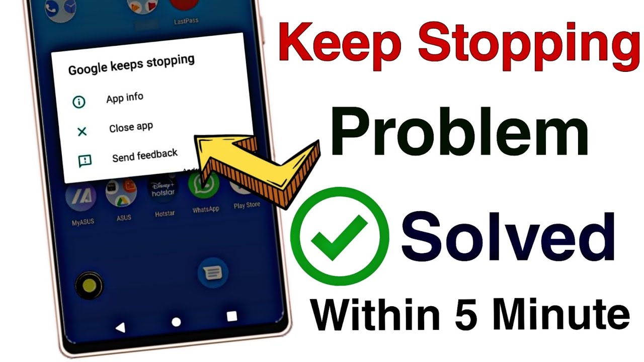 How to fix all apps keep stopping problem | Android phone keep stopping problem solve - YouTube