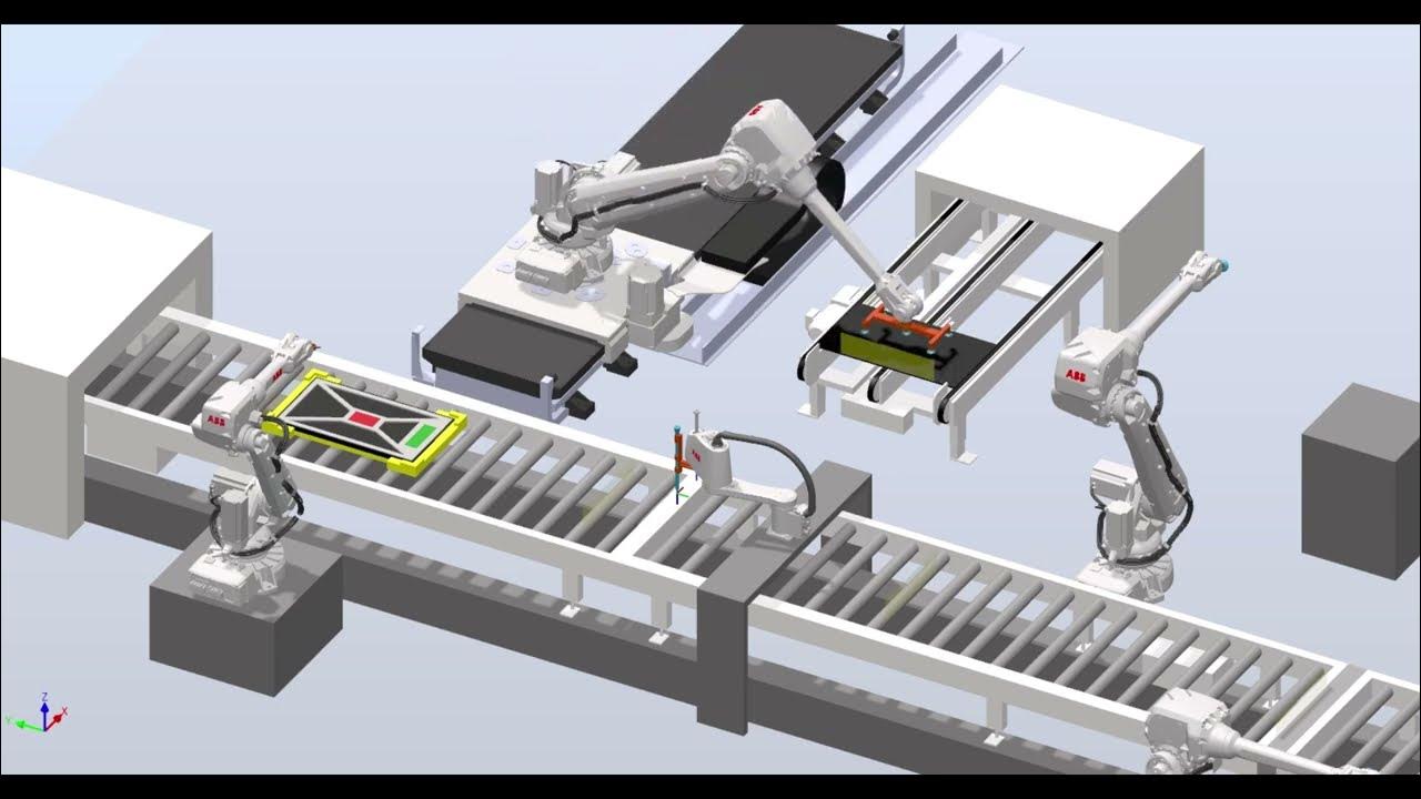 Proyecto final Robótica - ABB ROBOT STUDIO - YouTube