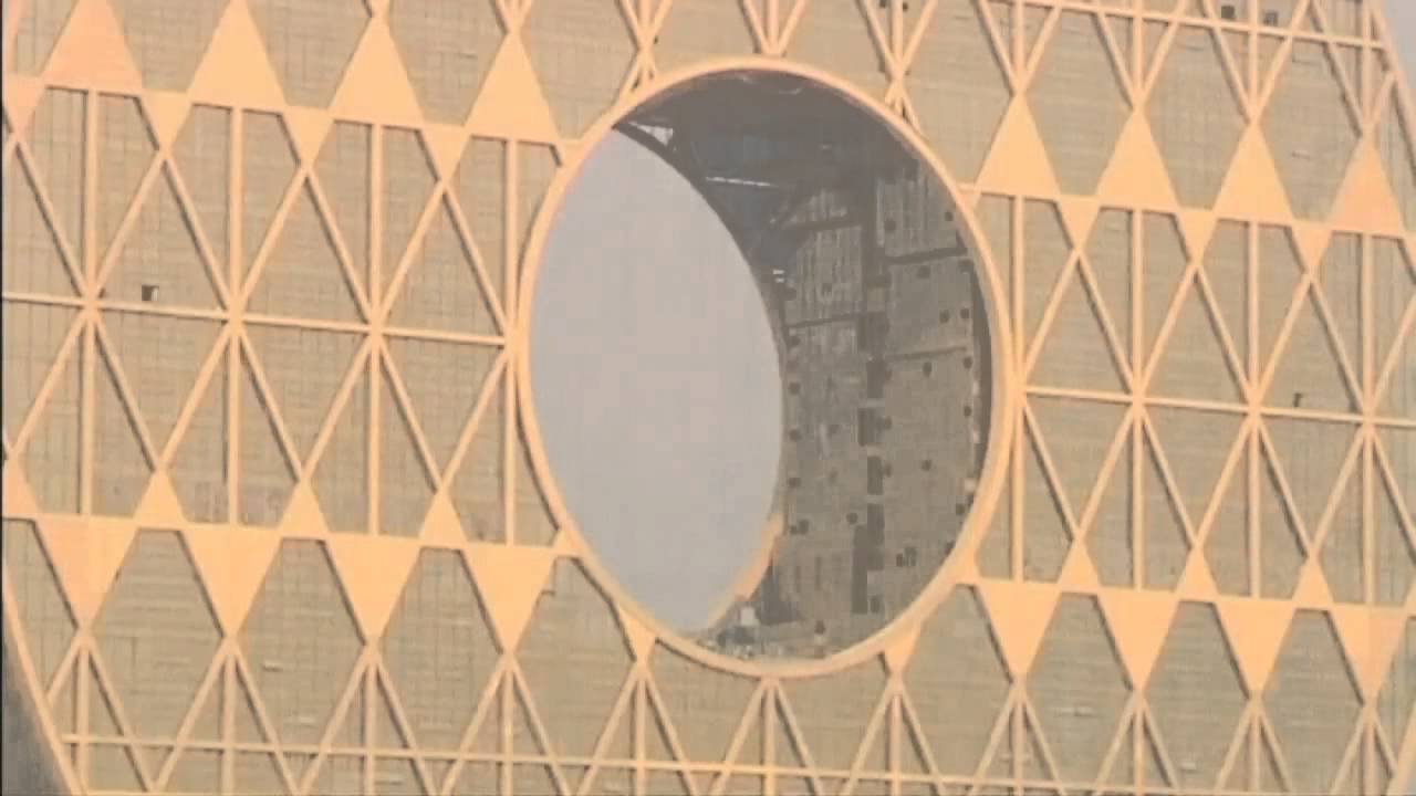 China s circular building is finally completed - YouTube