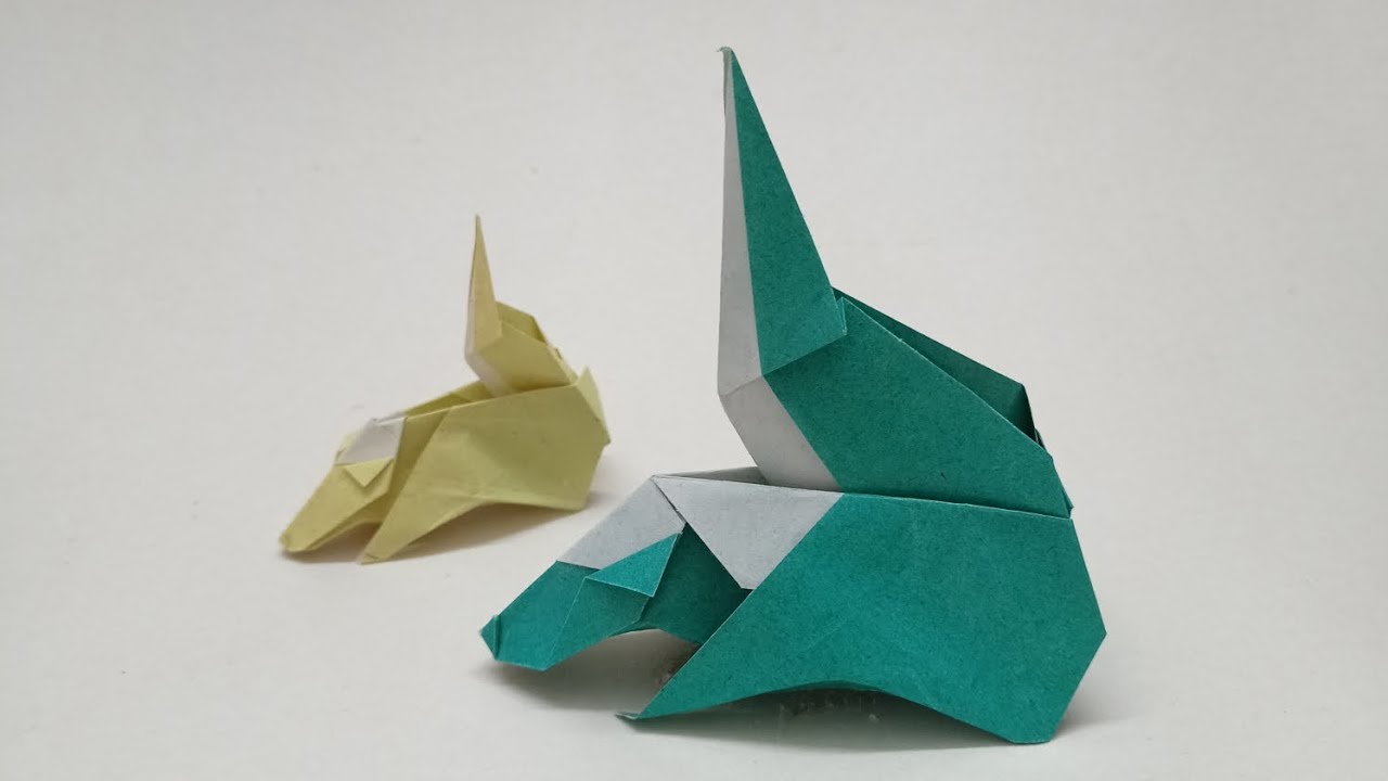 How to make a skunk 🦨 origami - YouTube